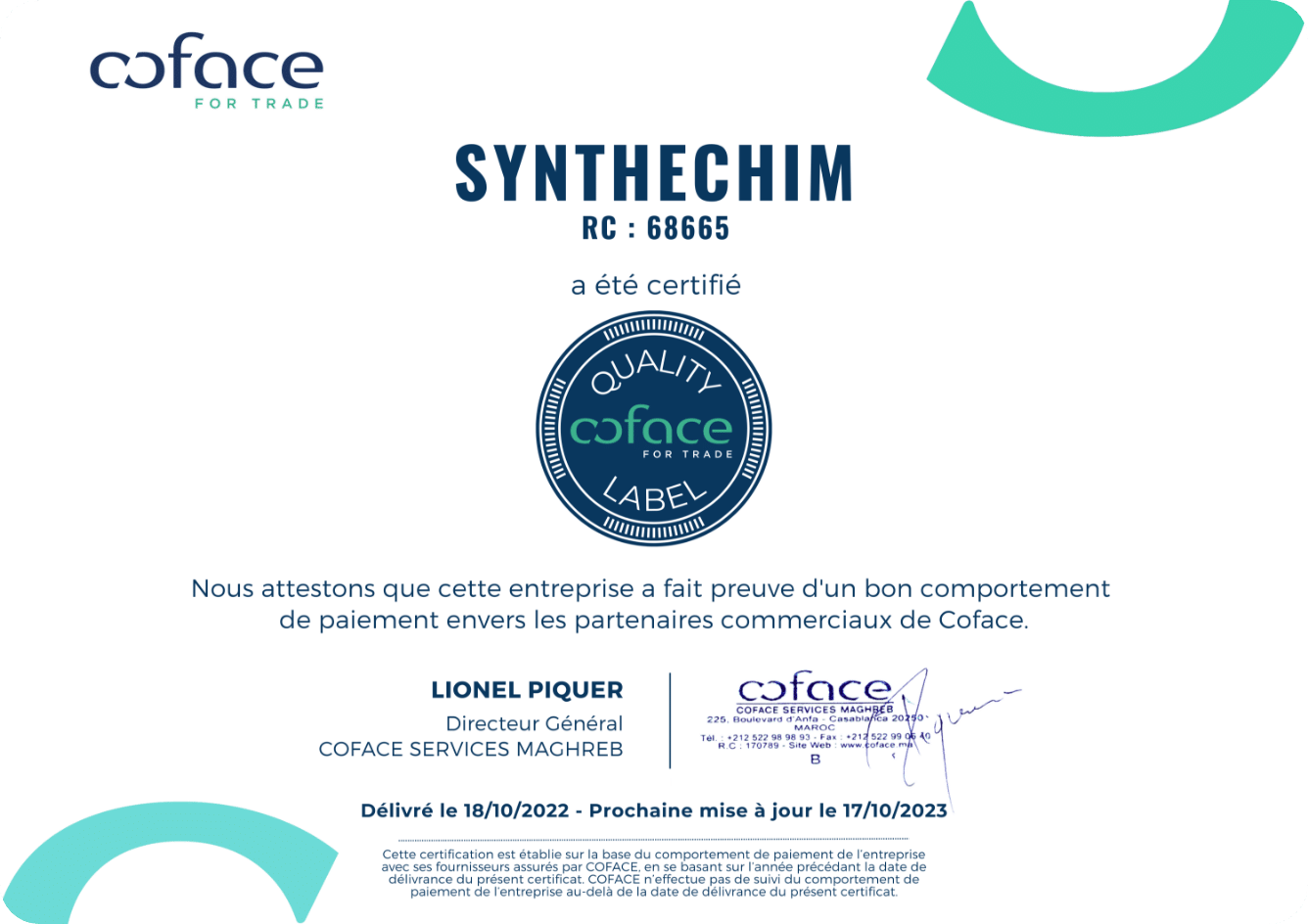 À Propos - Synthechim